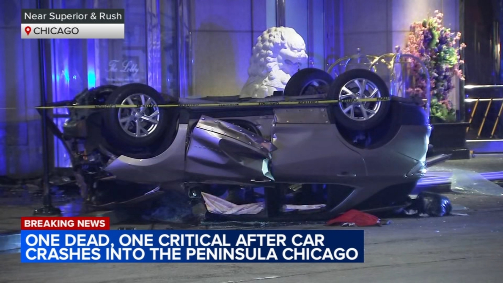 1 killed, 1 critically hurt in car crash into The Peninsula Chicago ...