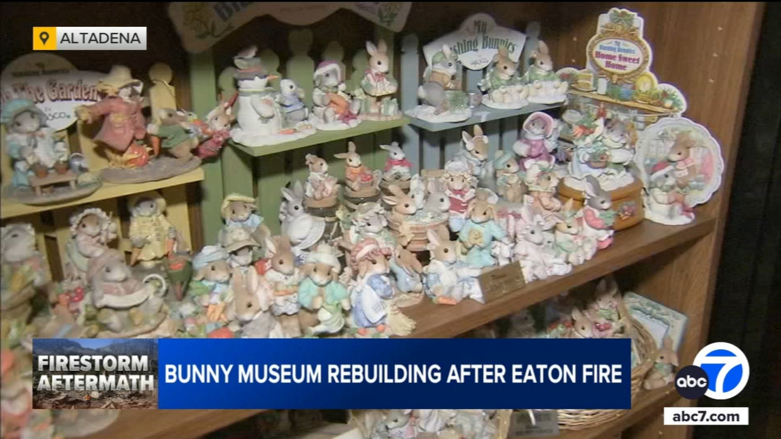 Despite being closed for Easter, Eaton Fire-impacted Bunny Museum ...