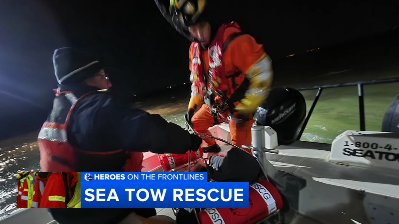 Heroes on the Frontline: Nighttime rescue on Barnegat Bay - 6abc ...
