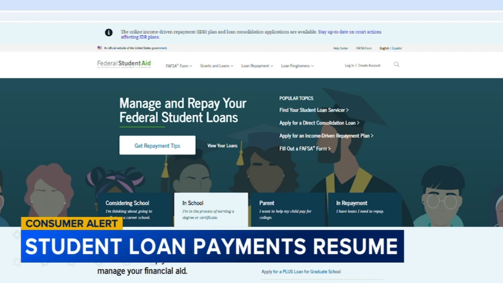 Department of Education to begin collection on defaulted student loans ...