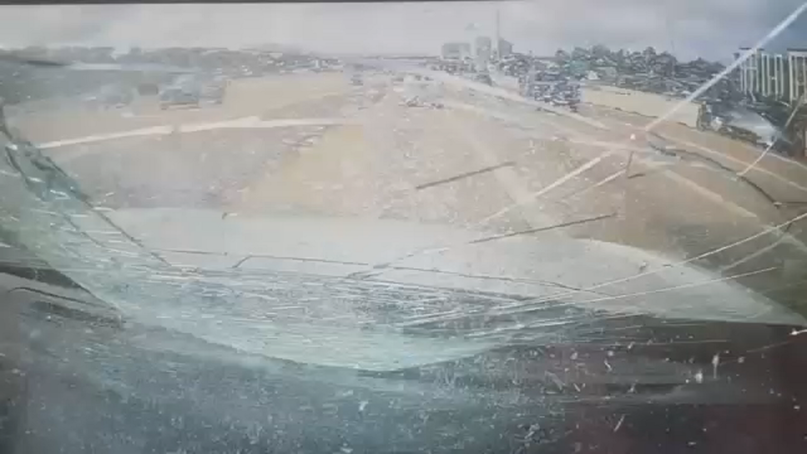 Beltway 8 driver rattled after flying debris on Beltway 8 smashes his ...