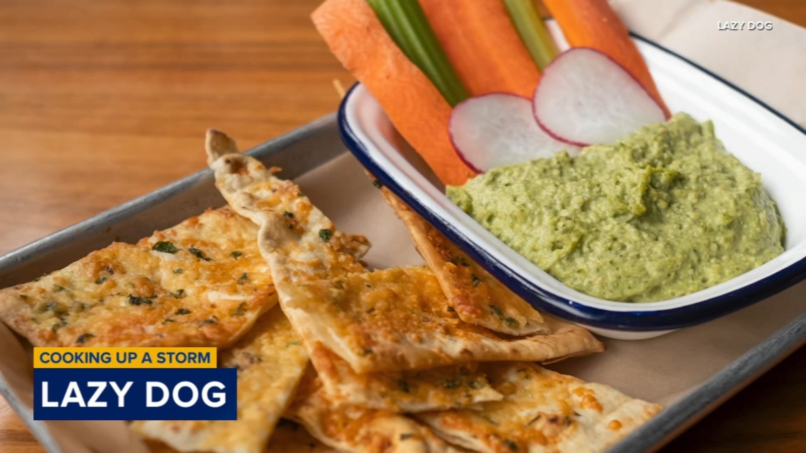 Cooking up a Storm: Spring pea hummus from Lazy Dog - ABC7 Chicago
