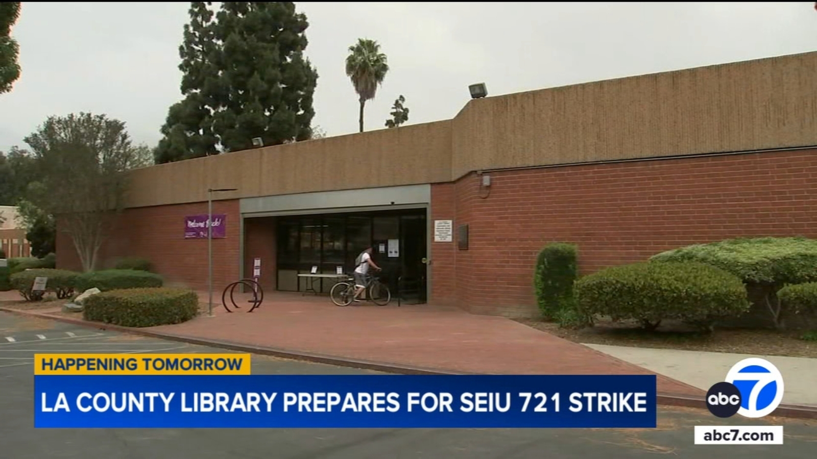Los Angeles County libraries prepare for strike this week - ABC7 Los ...