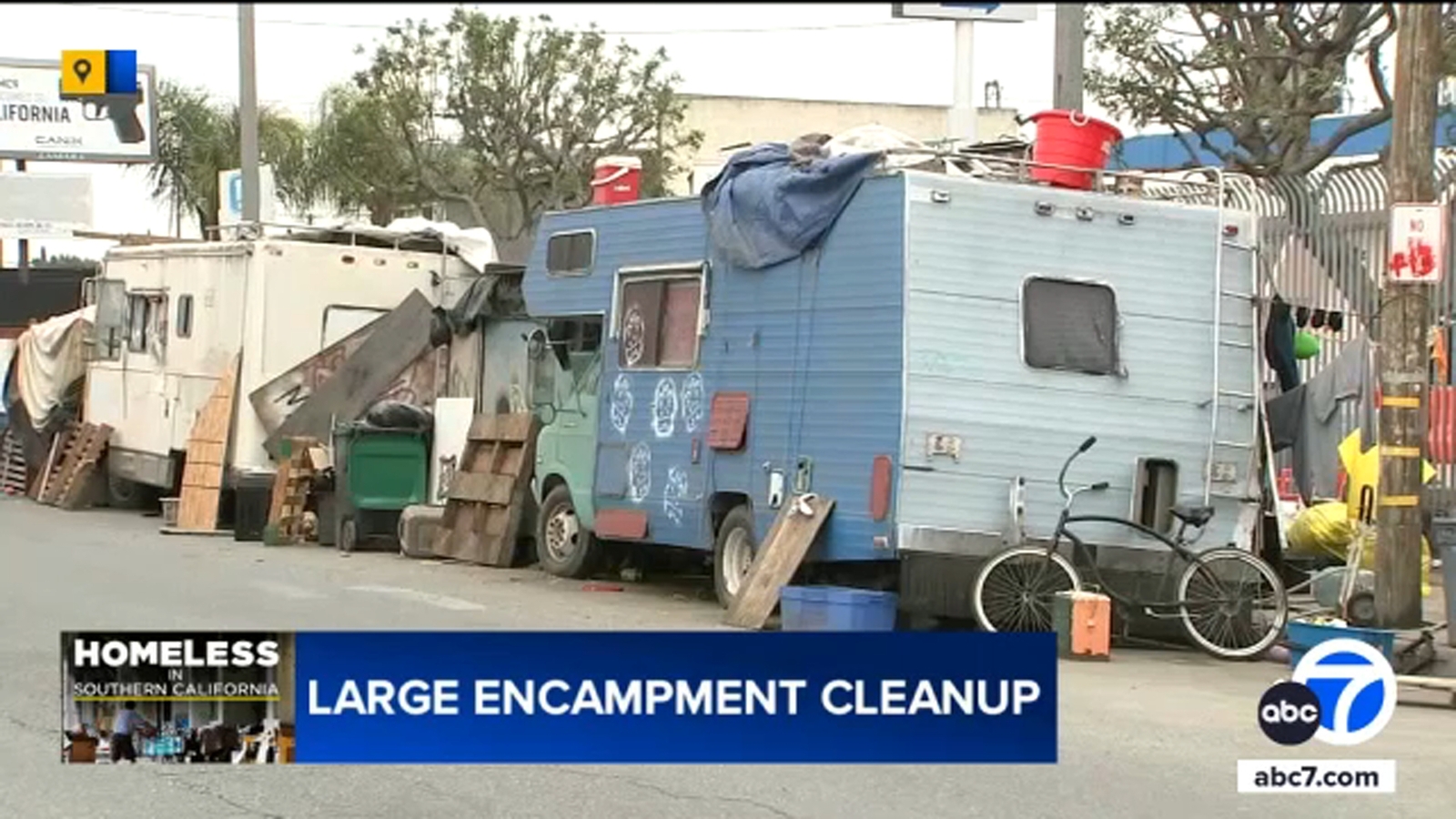 LA County crews begin clearing out at least 60 RVs from homeless ...