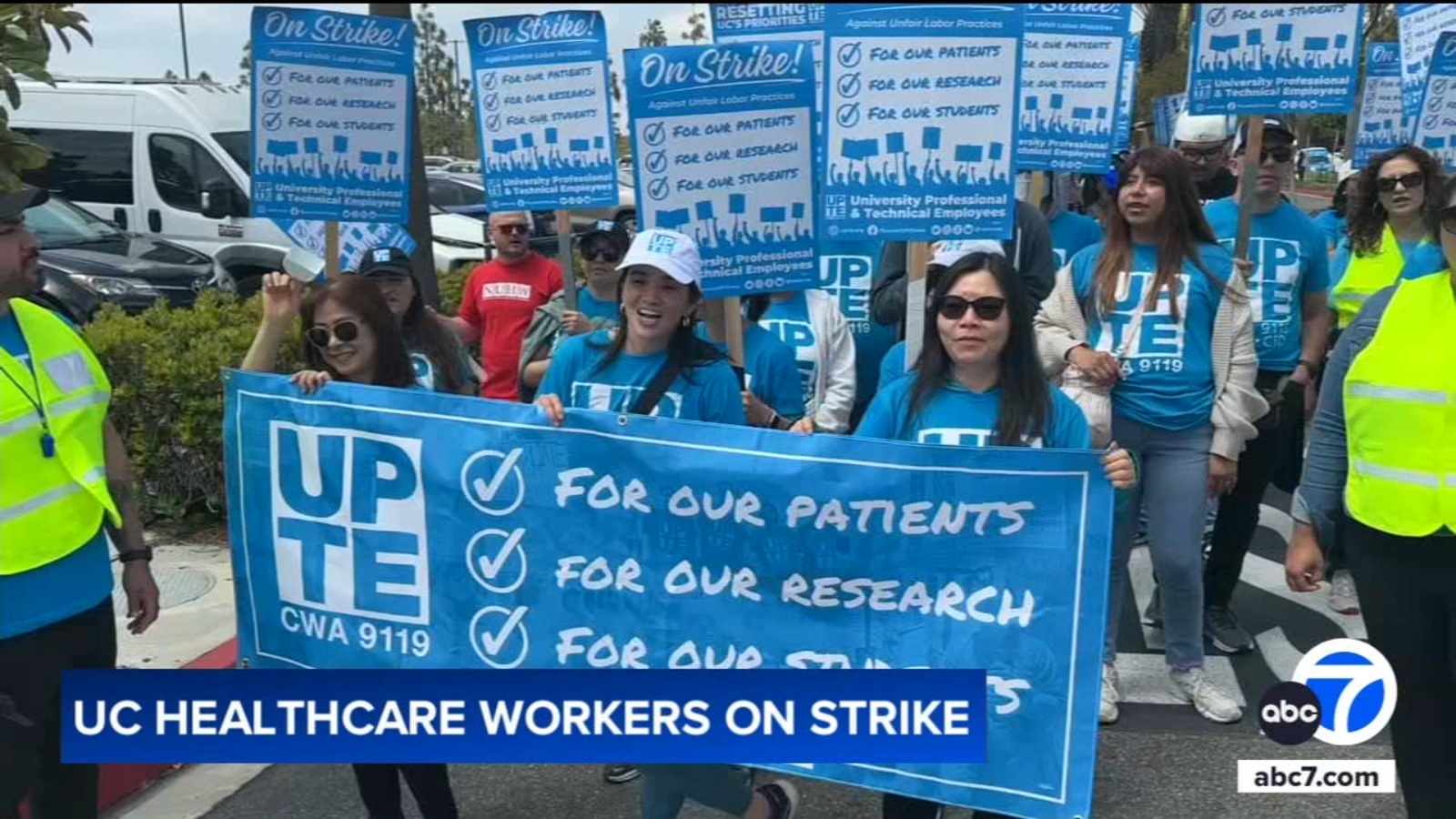 UC health care workers hold 1-day strike to protest hiring freeze ...