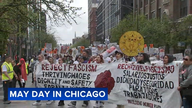 May Day protests 2025: Thousands gather in protest march, rallies ...