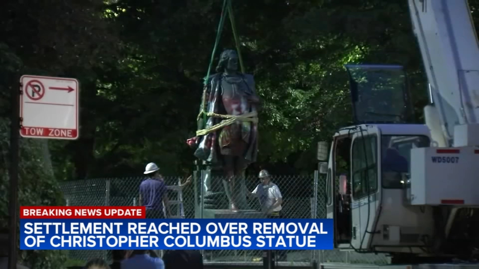 Chicago Park District reaches settlement over Christopher Columbus statue removal in Little ...