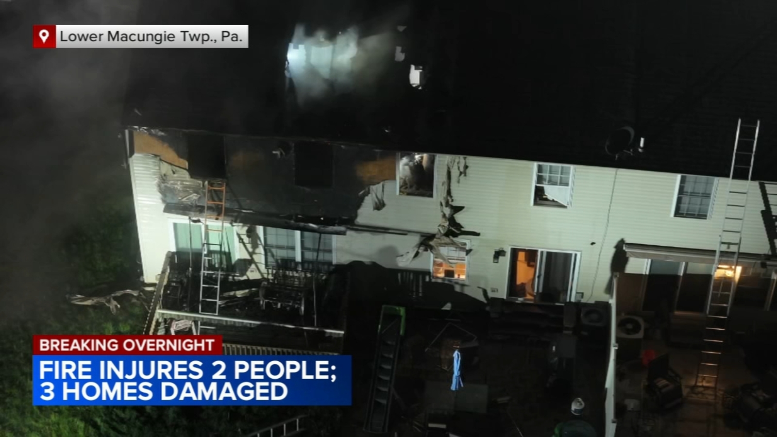2 people injured, 3 homes damaged after fire in Lower Macungie Township ...