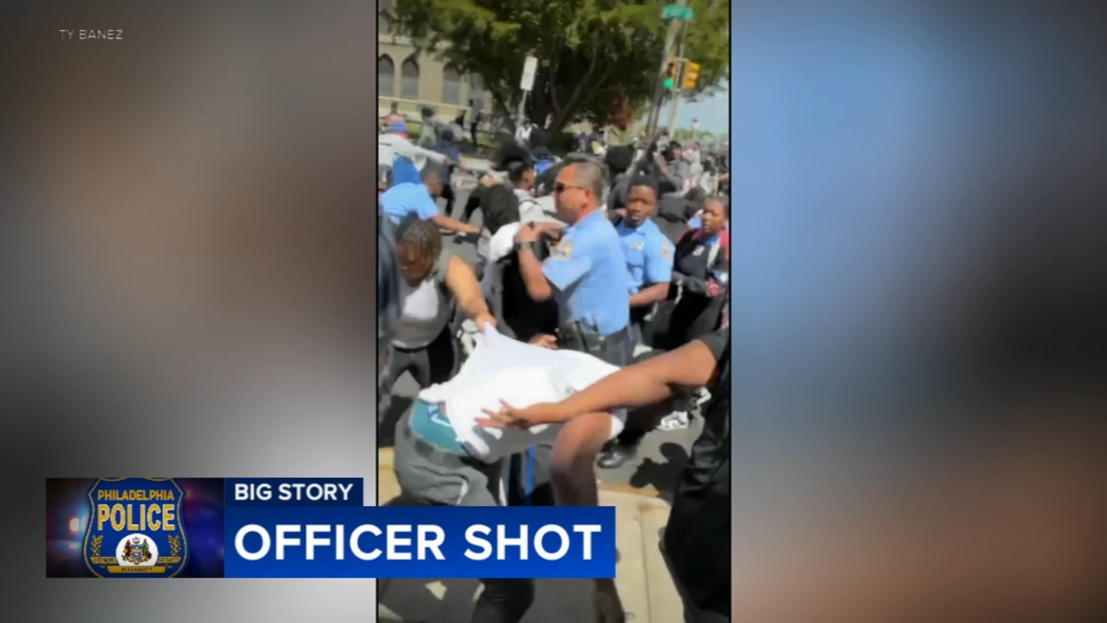 Philadelphia police officer shot near Overbrook High School; suspect ...