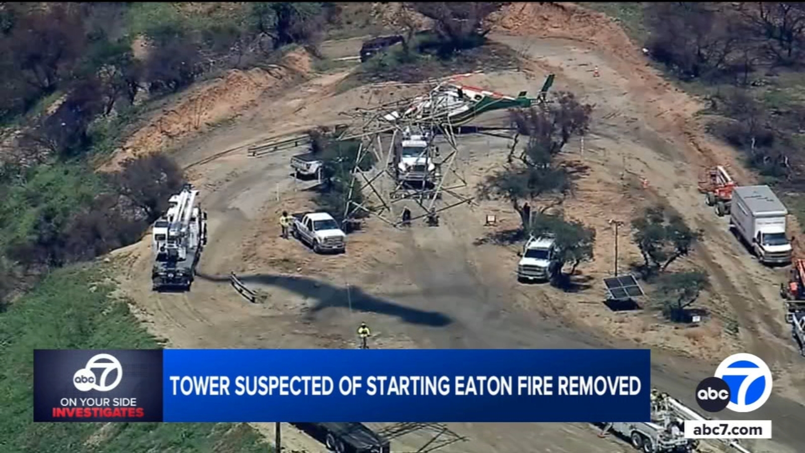 Eaton Fire: Southern California Edison removes tower suspected of ...