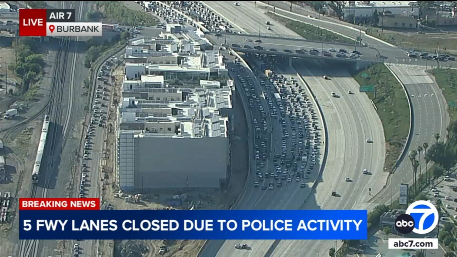 5 Freeway in Burbank reopens after police activity prompts closure ...