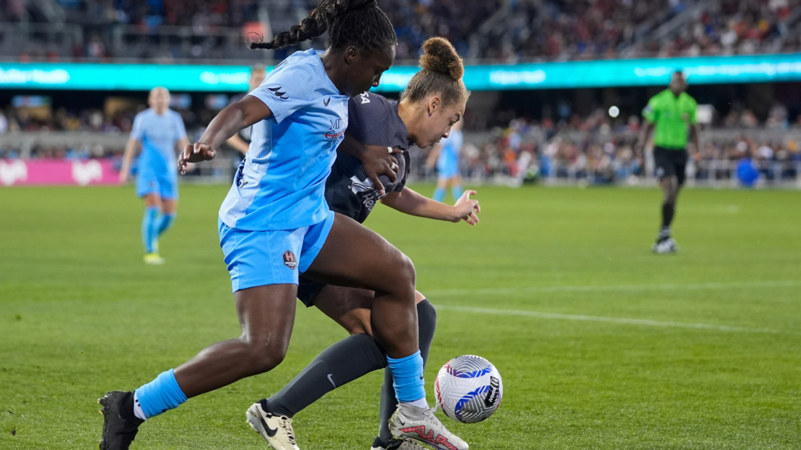 Angel City FC defender Savy King is stable after collapsing during game ...