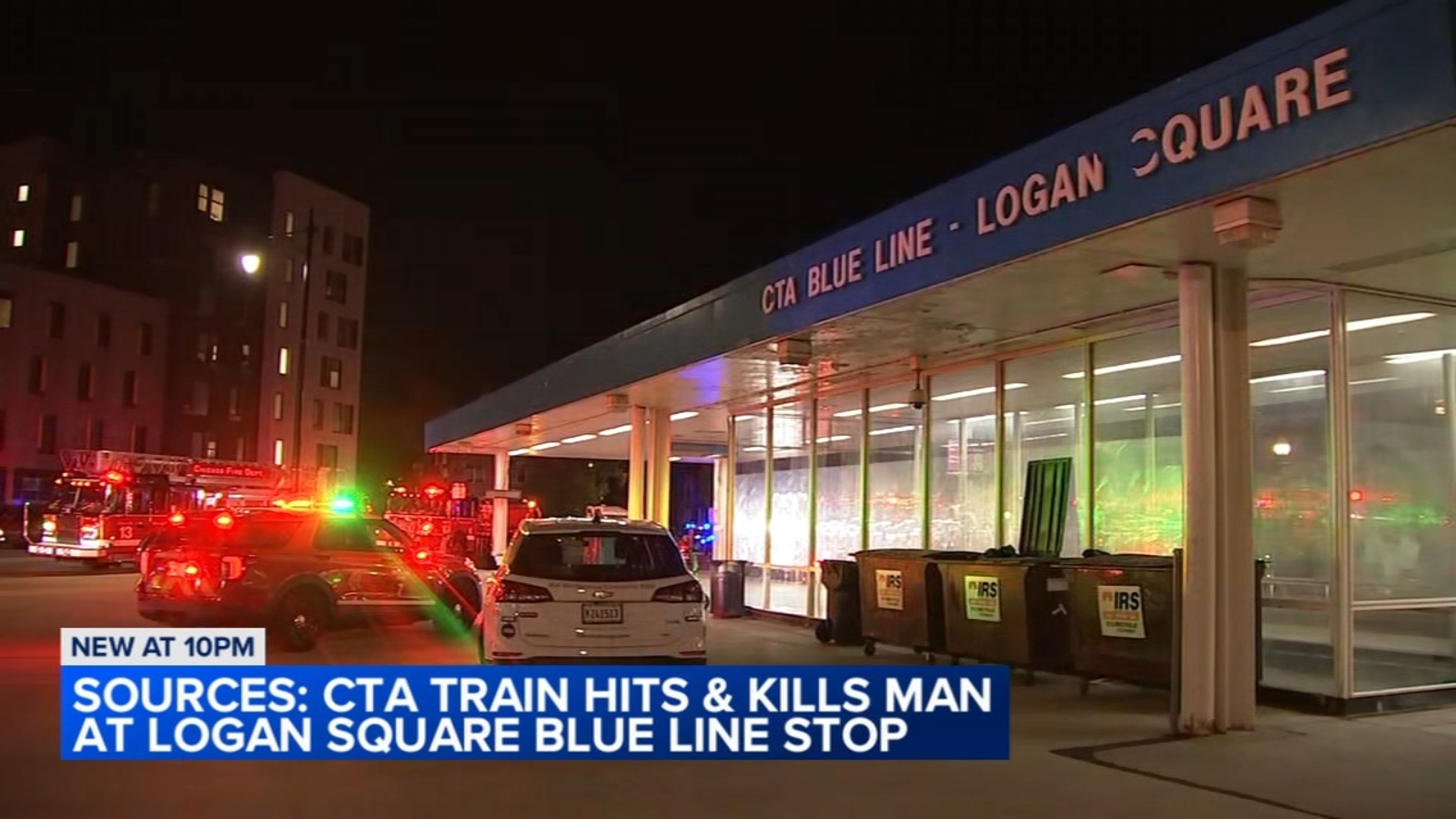CTA train crash: Man struck, killed by CTA Blue Line train in Logan ...