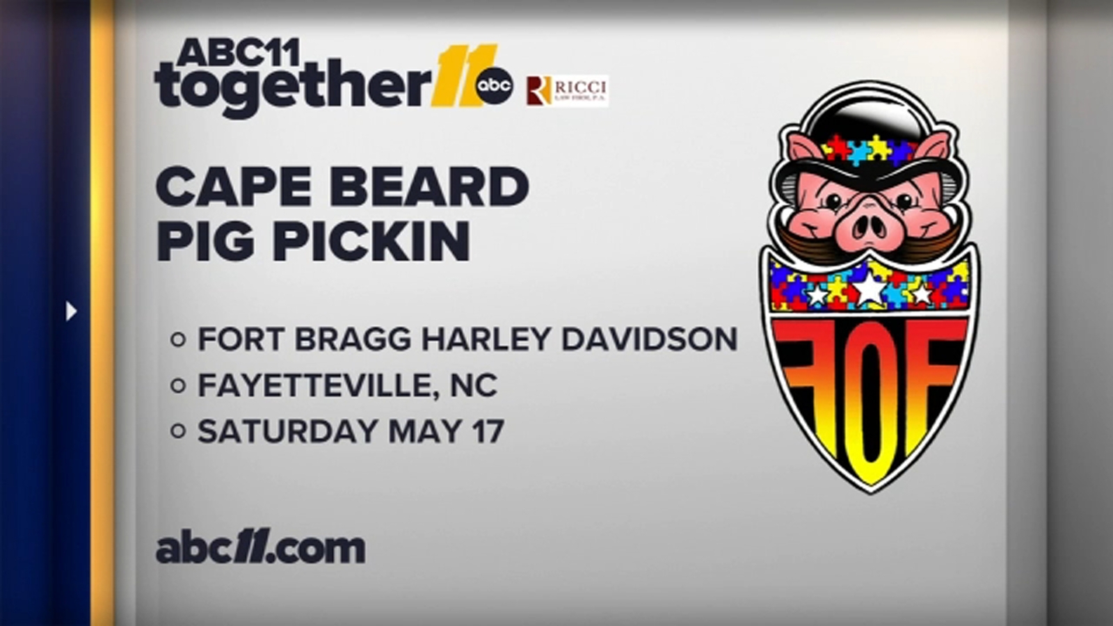 Annual Pig Pickin for Autism in Fayetteville today - ABC11 Raleigh-Durham