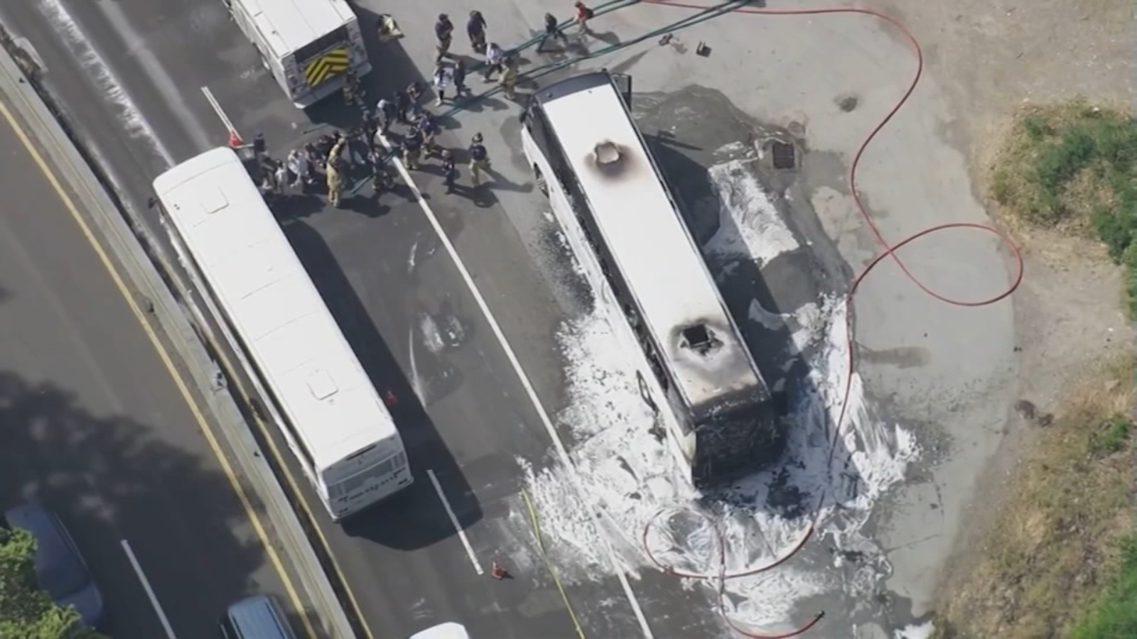 32 students, 5 adults escape bus fire in Santa Cruz Mountains unharmed ...