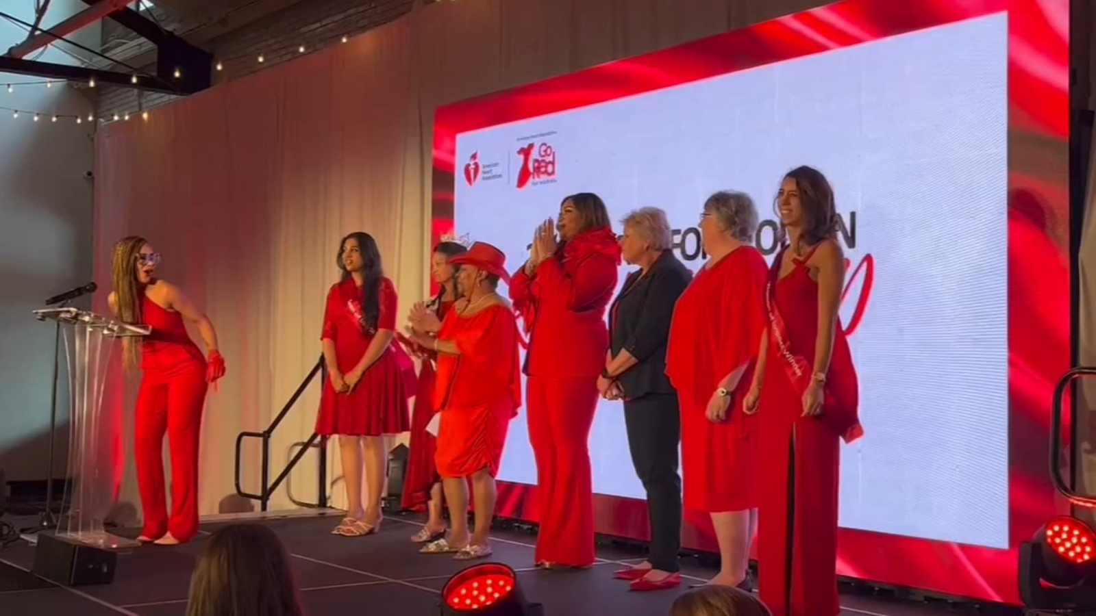 Go Red for Women Evening in Red event held in Raleigh - ABC11 Raleigh ...