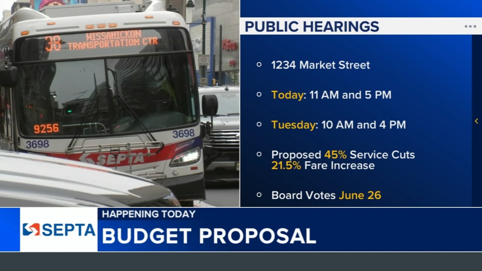 SEPTA holds public hearings on budget proposal service cuts, fare hikes ...