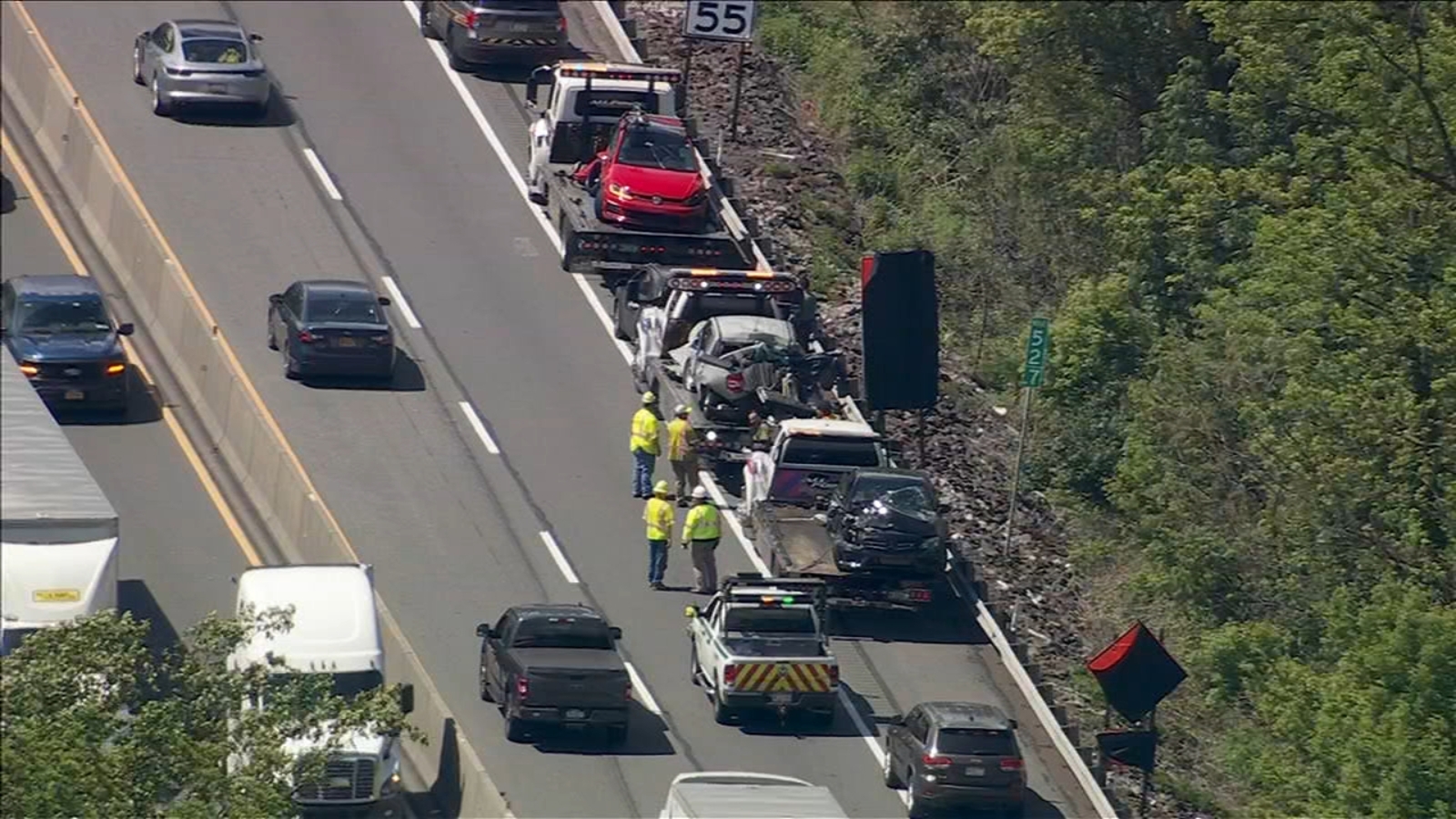 Multiple vehicles involved in crash on Pennsylvania Turnpike's ...