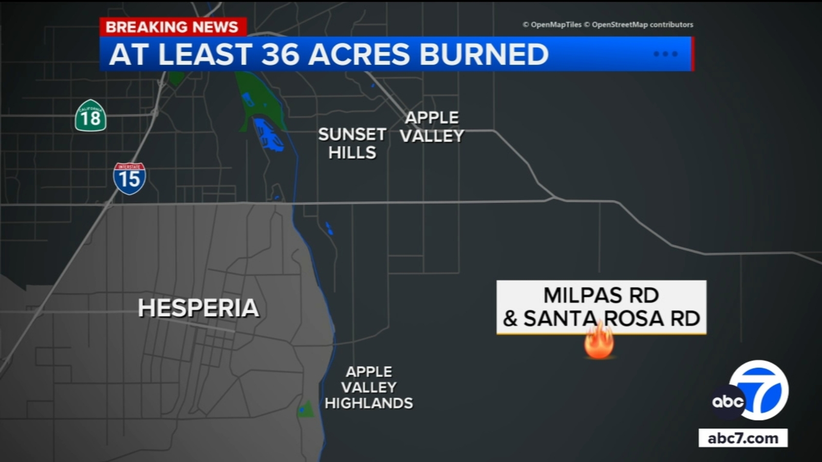 Milpas Fire updates: At least 36 acres burned in brush fire in Apple ...
