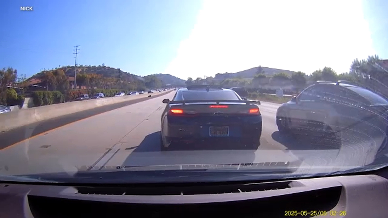 Frightening road rage incident caught on dashcam video on 101 Freeway ...