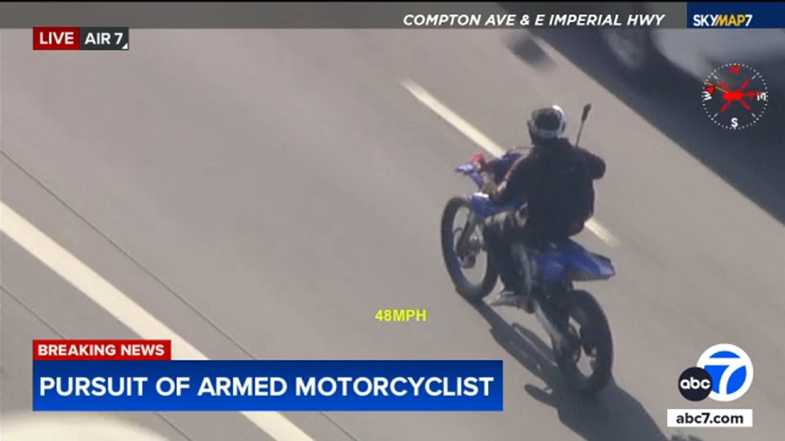 Chase: Possibly armed suspect on dirt bike flees LAPD during erratic ...