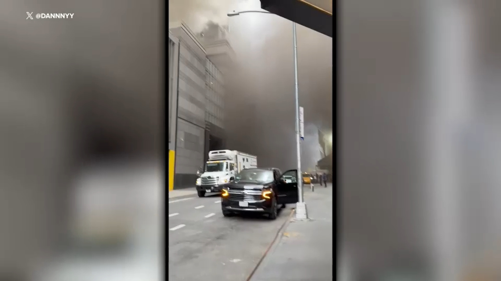Hilton Hotel fire: Firefighters battle flames that broke out at high ...