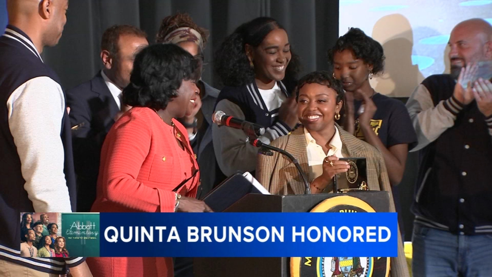 'Abbott Elementary' creator Quinta Brunson receives key to Philadelphia ...