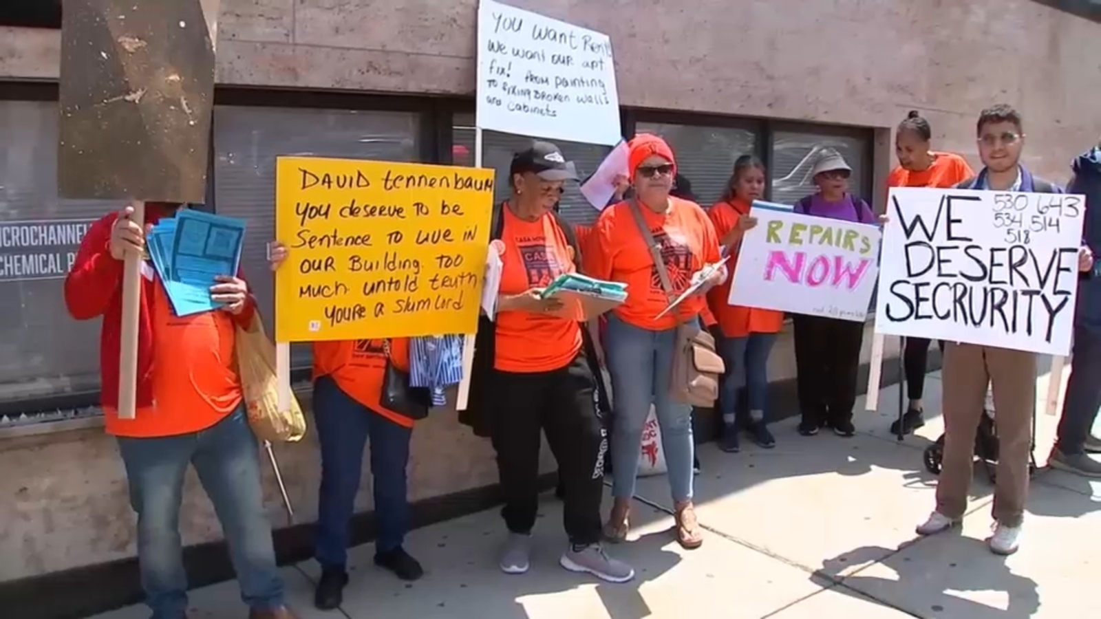 South Bronx tenants hold rally apartment management firm Chestnut ...