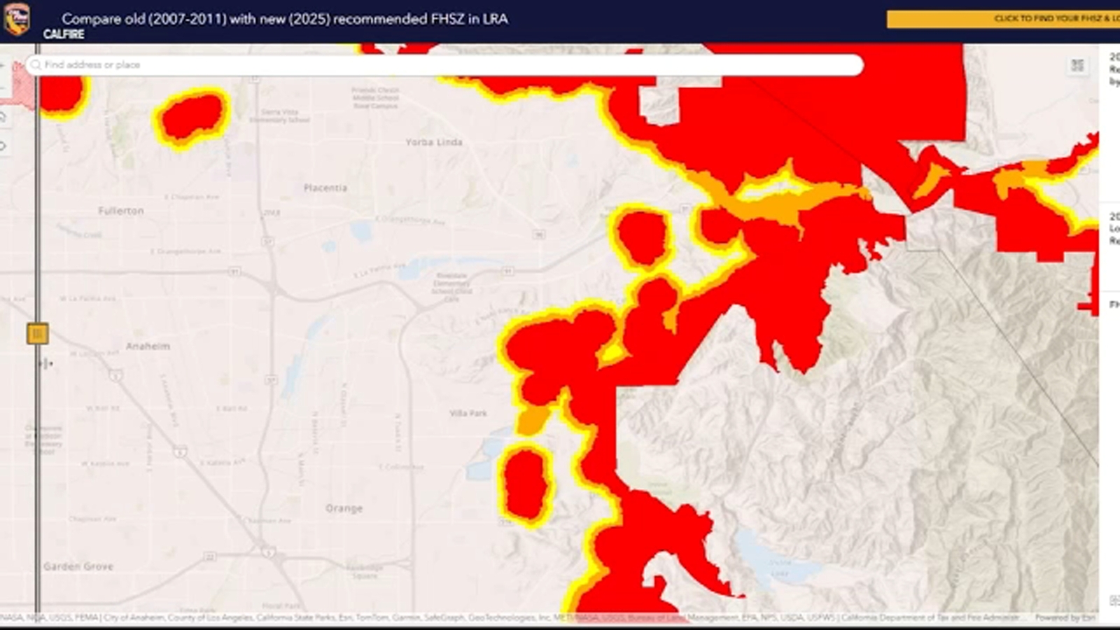 New Orange County cities included in updated CAL FIRE wildfire severity ...