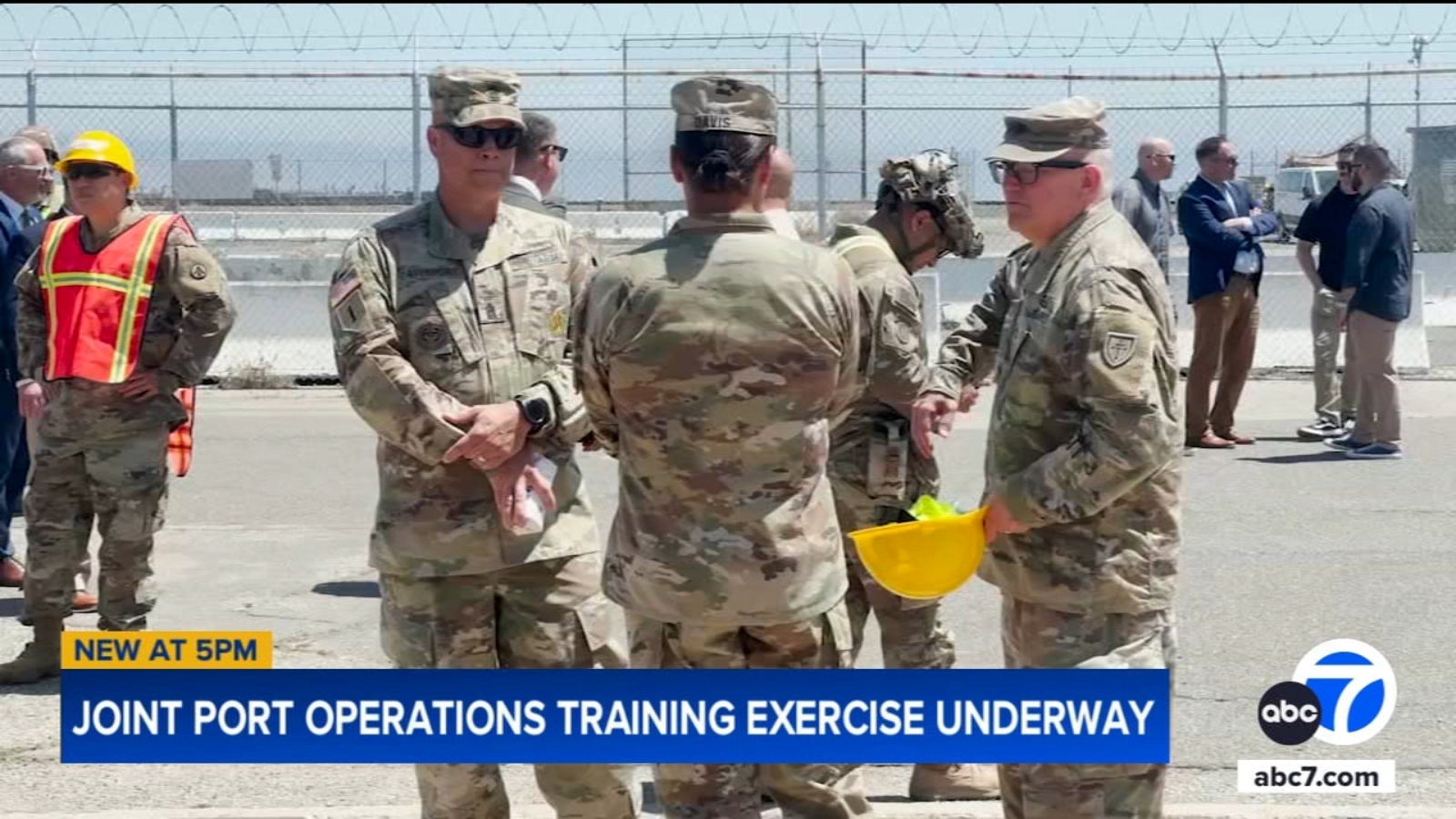 Large military exercise training underway at the Port of Long Beach as ...