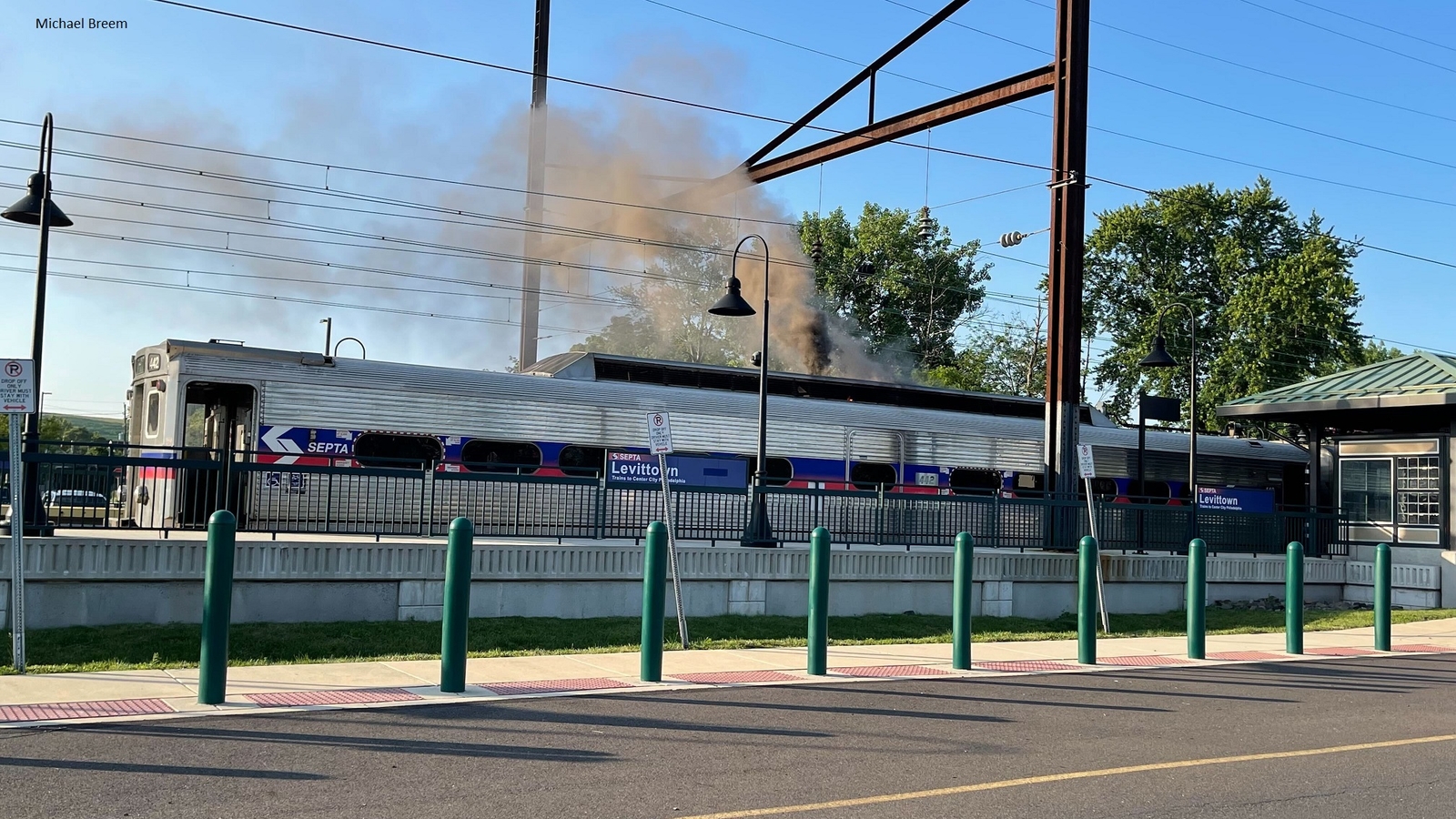 SEPTA train catches fire near Levittown Tullytown station in Bucks County | Flipboard