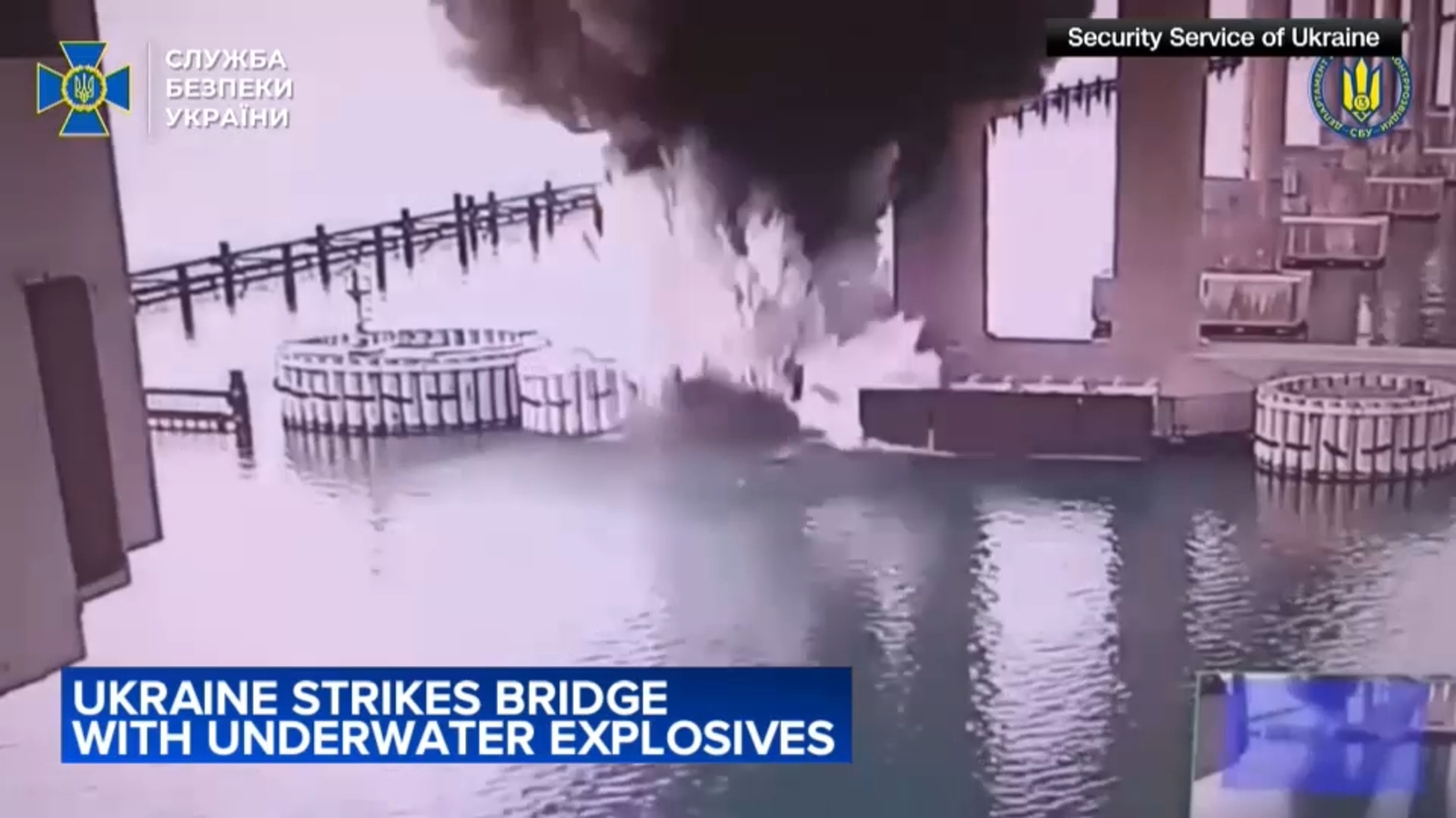 Ukraine claims new underwater bomb attack on Russia's Crimean Bridge ...