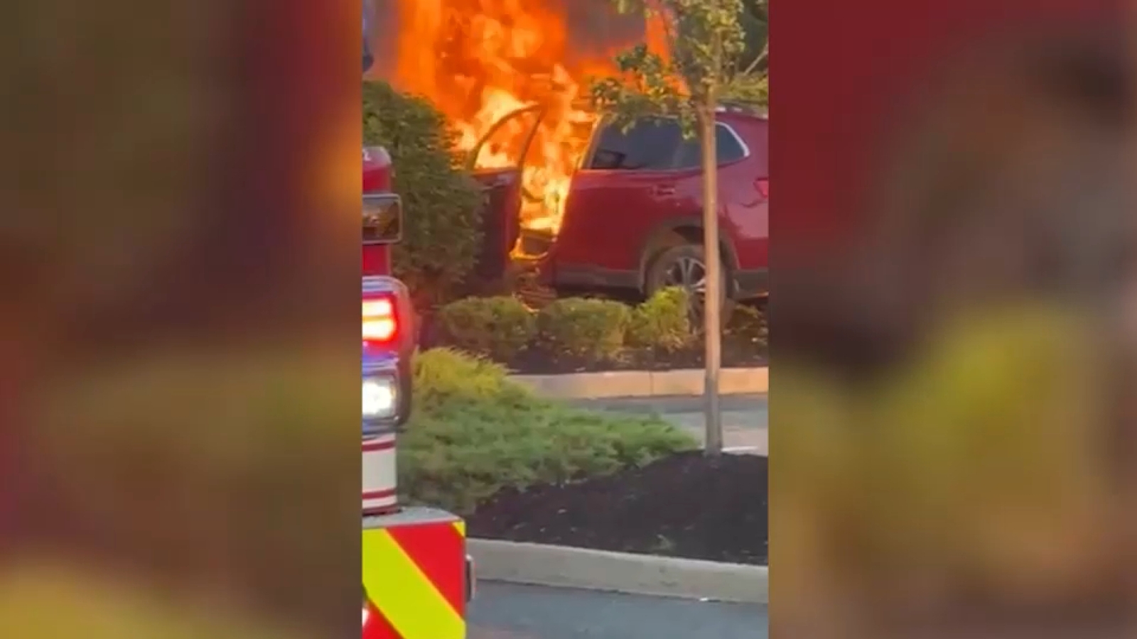 Good Samaritan rescues driver trapped in burning car wreckage outside ...
