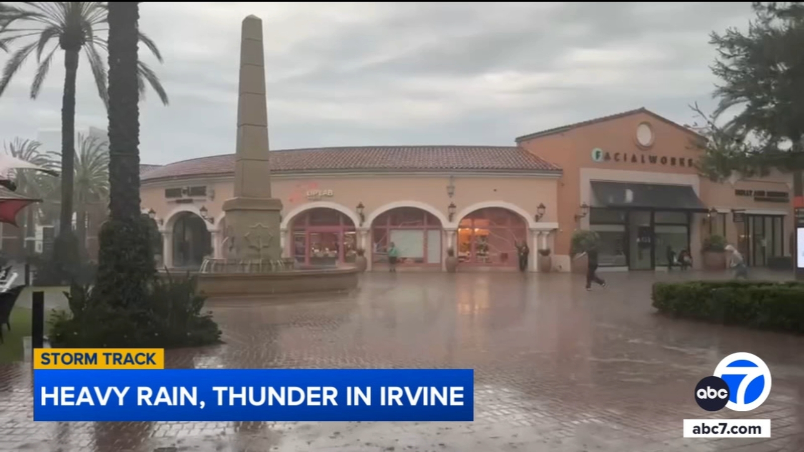 Rain, hail and lightning prompt flood advisories, force beach closures ...