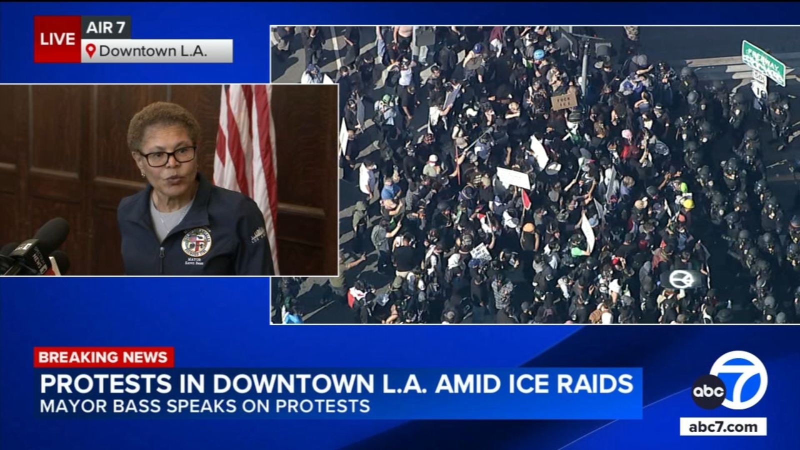 Bass criticizes Trump over National Guard deployment, says violence ...