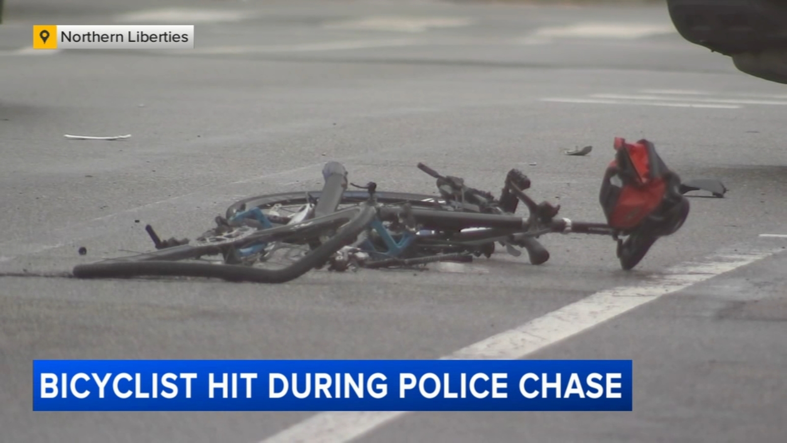 Bicyclist recovering after being struck by police vehicle during chase in Philadelphia's ...
