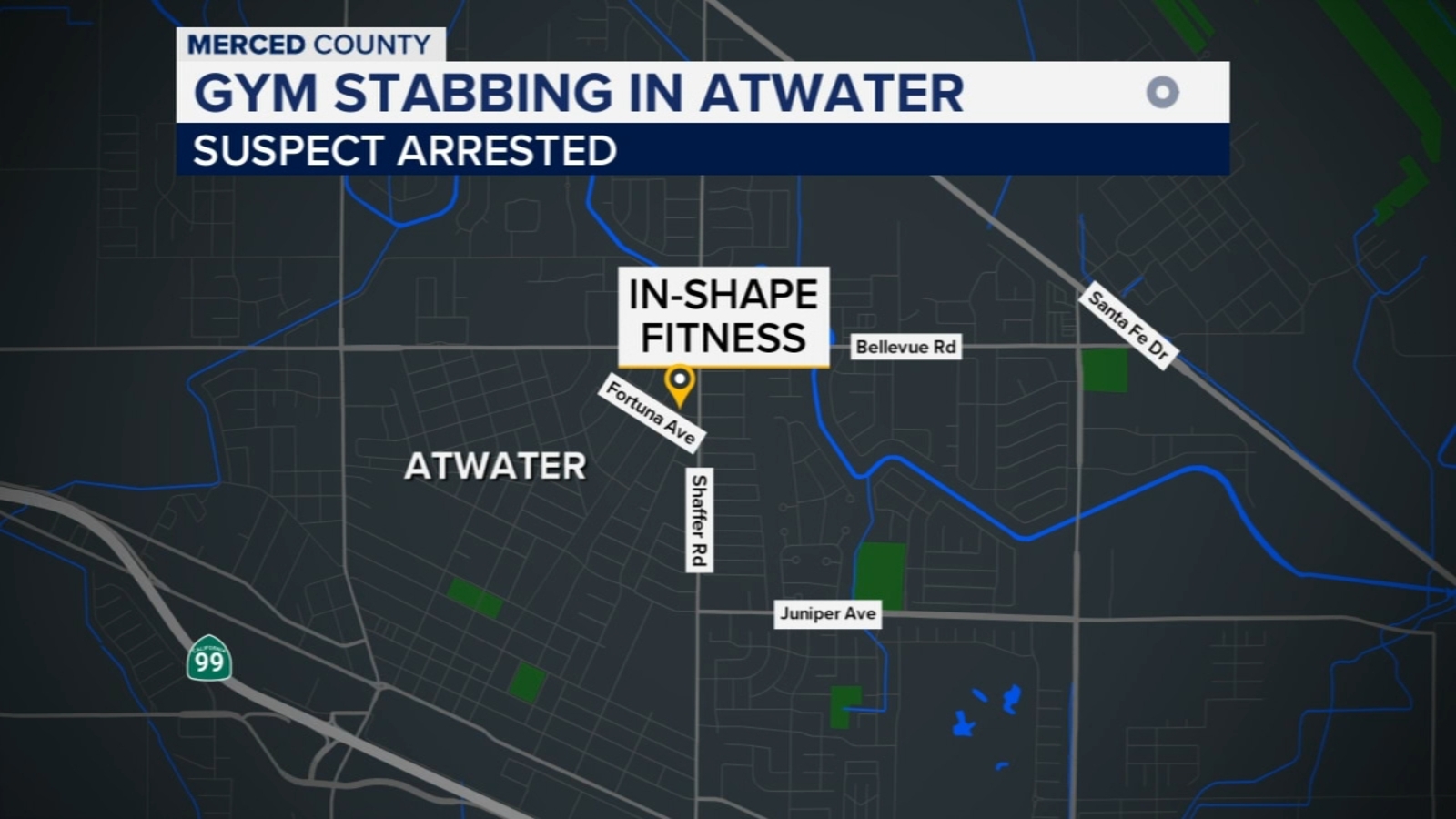 Suspect arrested for stabbing a person at a gym in Atwater, police say ...