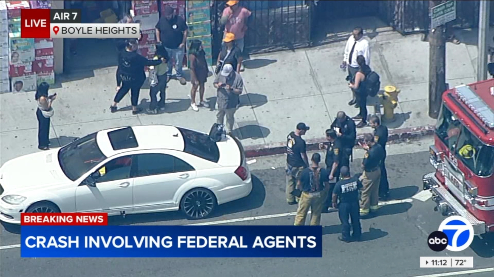 Federal agents in LA involved in hit and run after ramming a car with ...