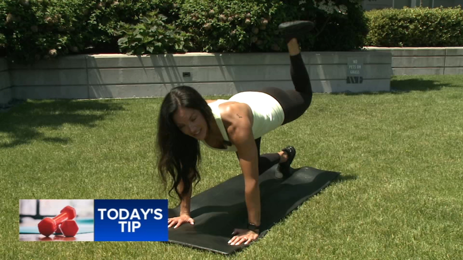 Tabletop glutes exercise - Today's Tip - 6abc Philadelphia