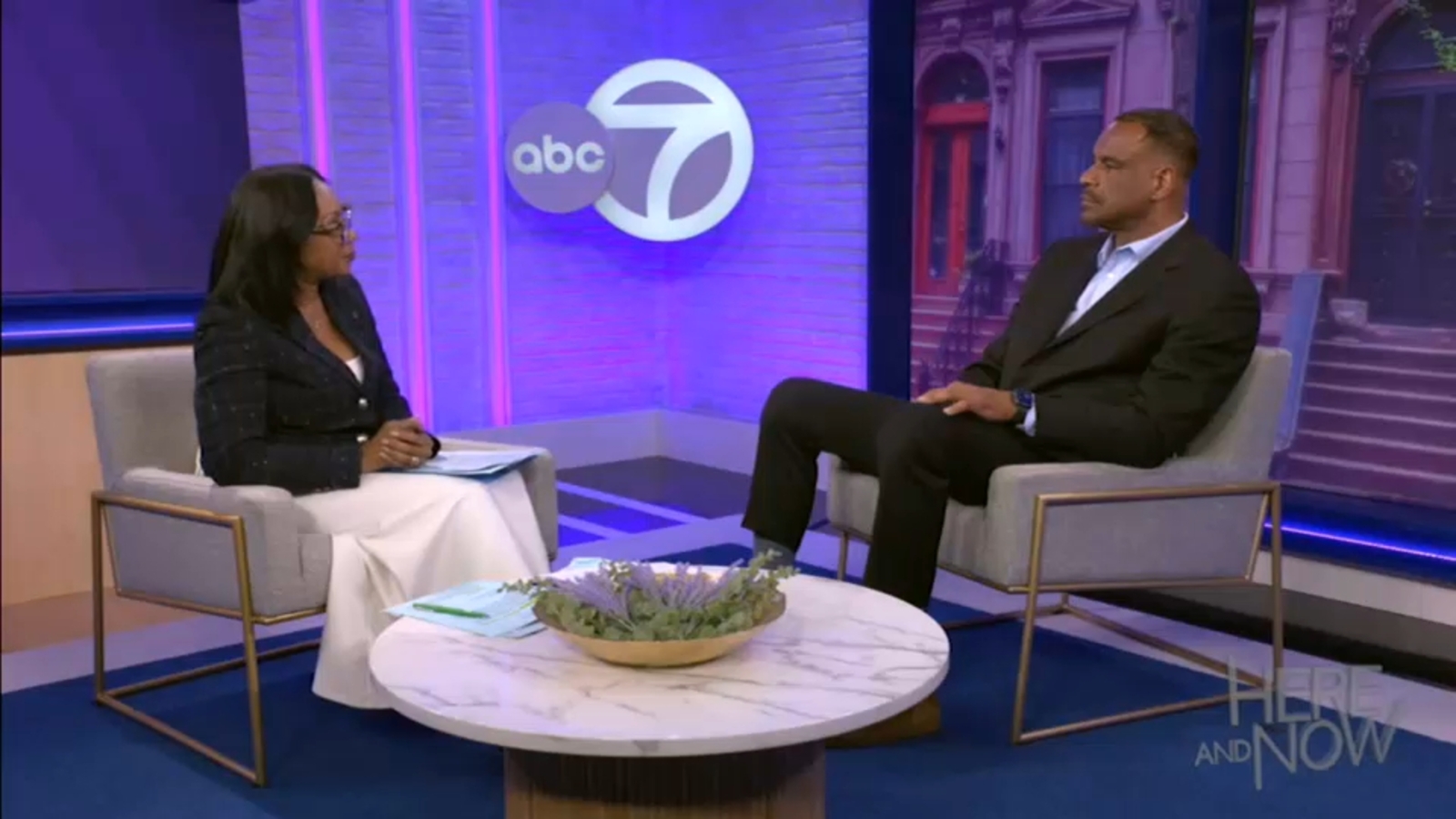 Here and Now with Sandra Bookman: Exclusive one-on-one conversation ...