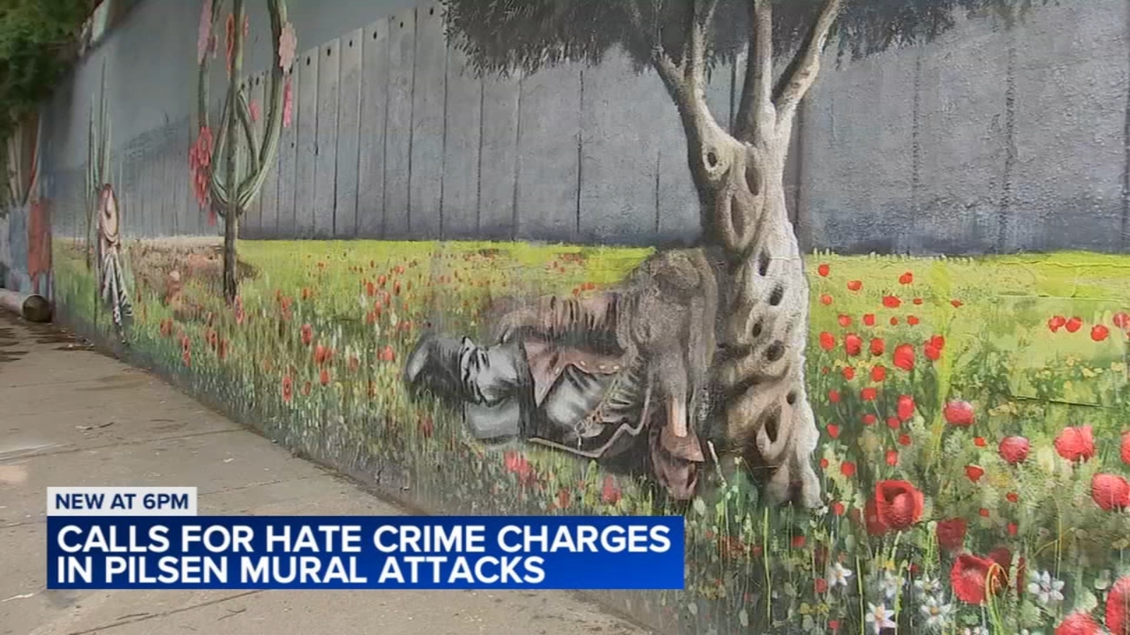Chicago Mexican-Palestinian community mural vandalized, 2 attacked in ...