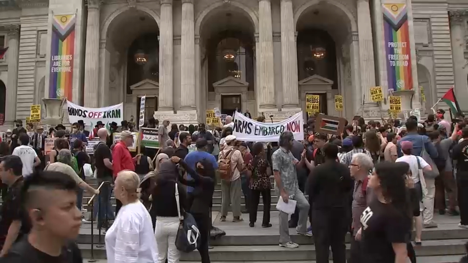 Protest against U.S. involvement in Iran-Israel conflict held in Bryant ...