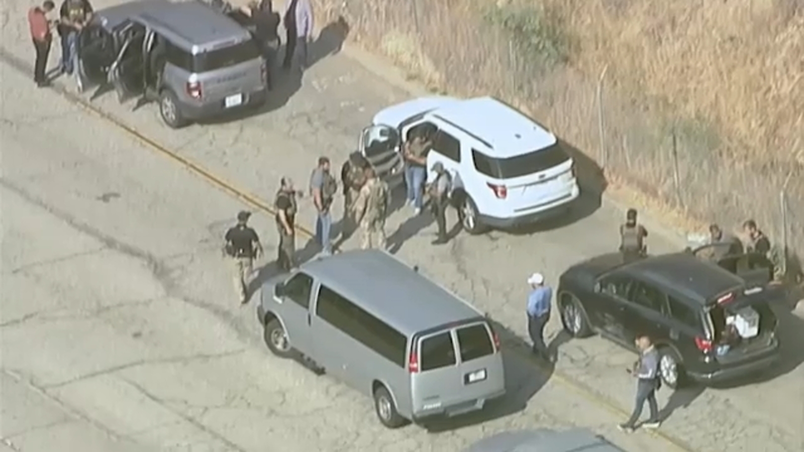 Protest at Dodger Stadium gets underway as immigration agents seen ...