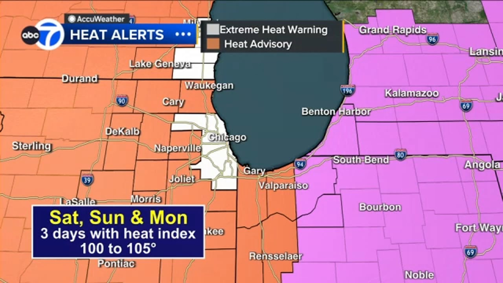 Chicago weather: Extreme Heat Warning for all of Cook County this weekend, forecast calls for ...