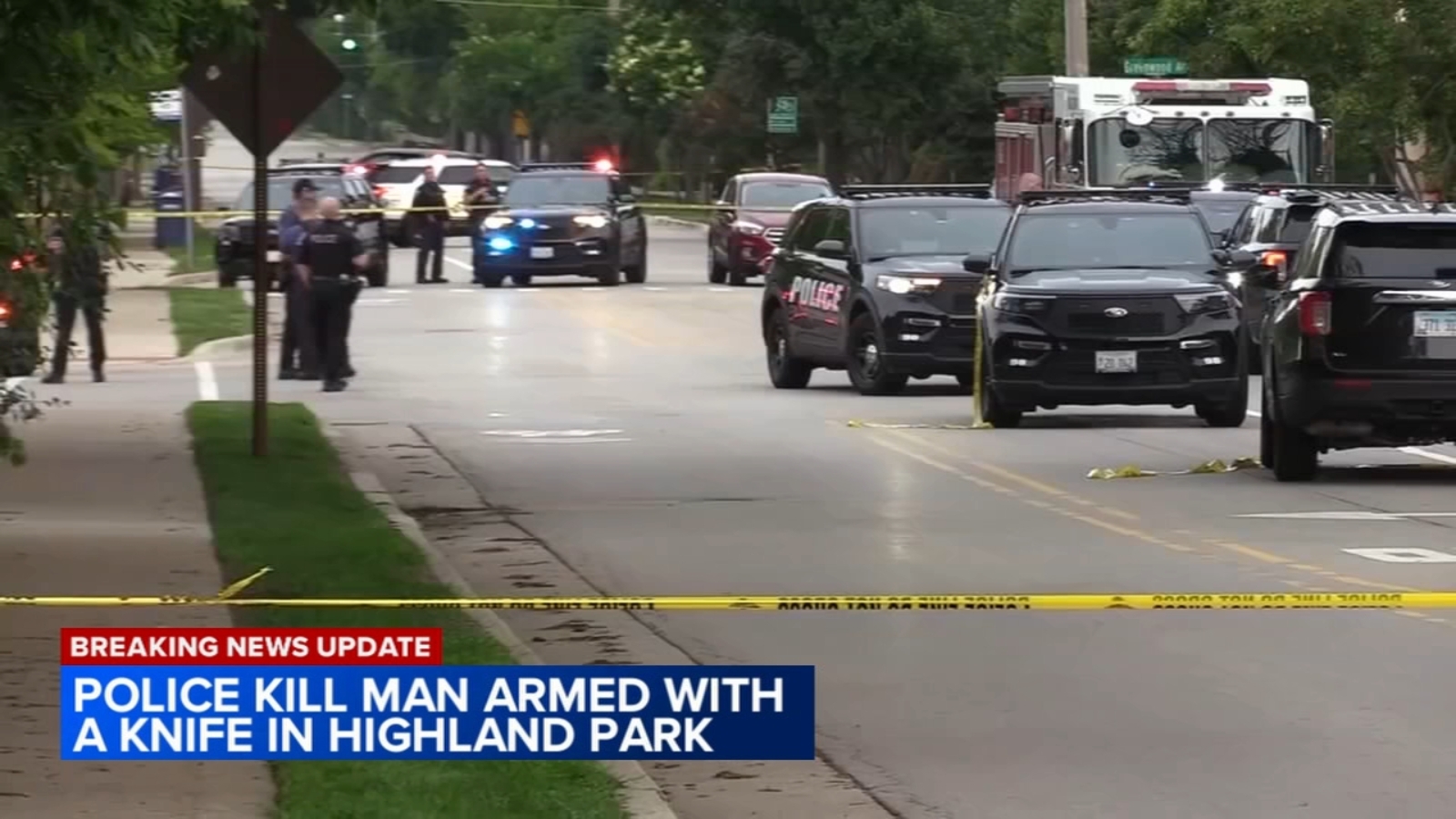 Highland Park shooting today: Police shoot, kill man who charged at ...
