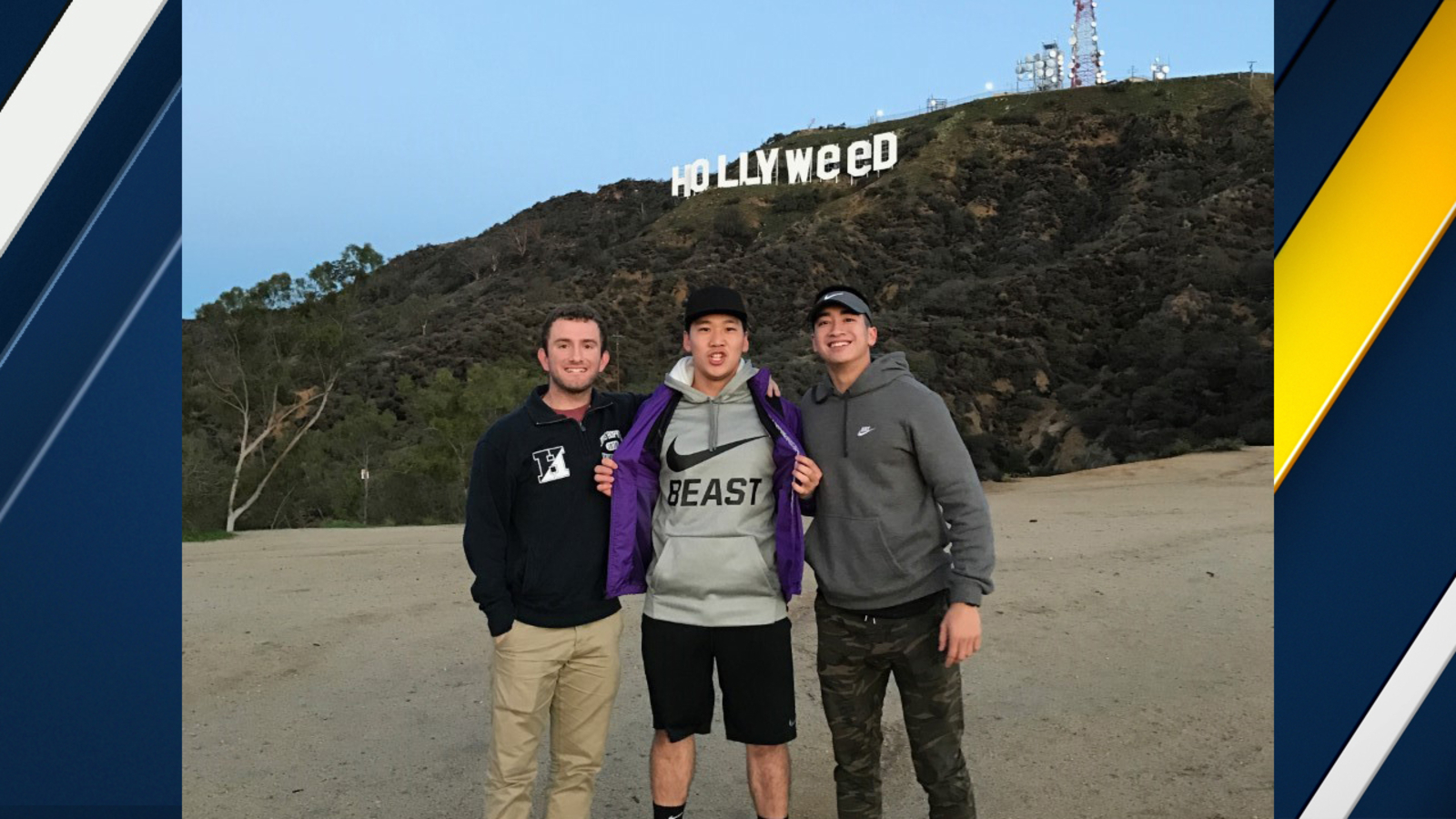 Hollywood sign altered to read 'Hollyweed' in apparent New Year's Eve ...