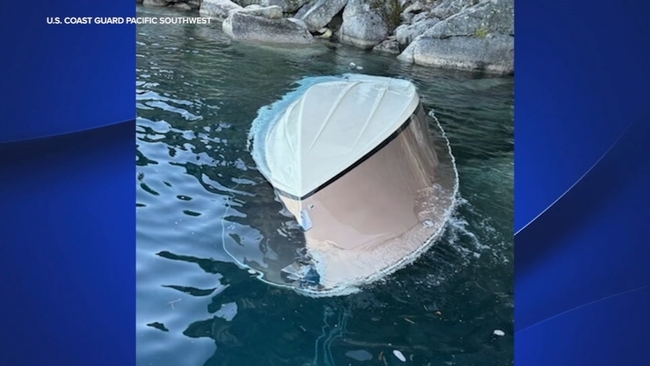 Boat capsizes in Lake Tahoe leaving 8 killed following fast-moving ...