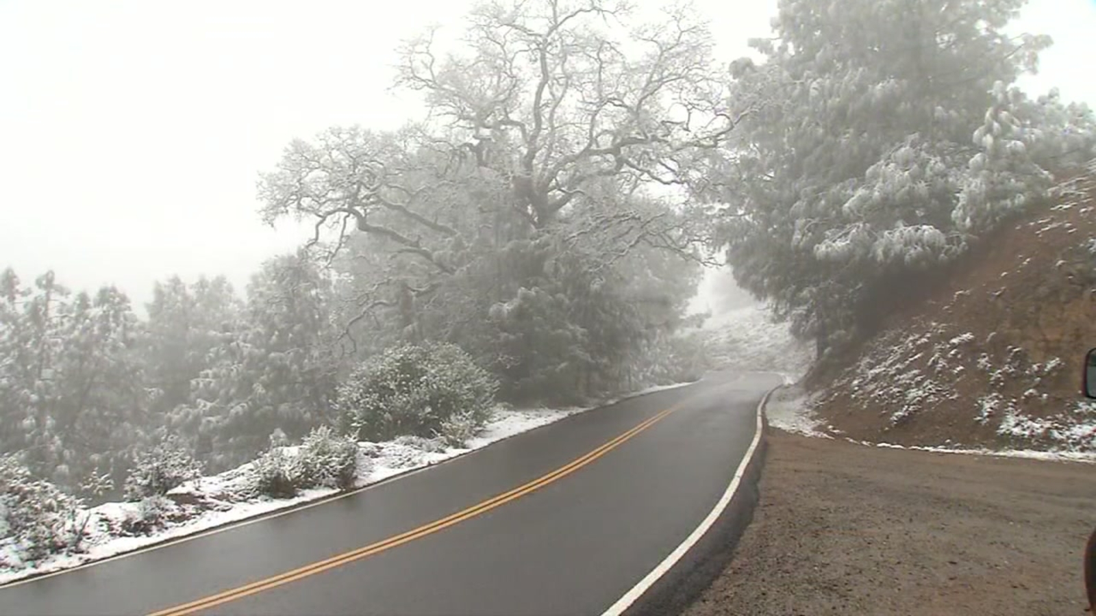 Wet, cold weather brings snow to Mt Hamilton, other Bay Area peaks ...