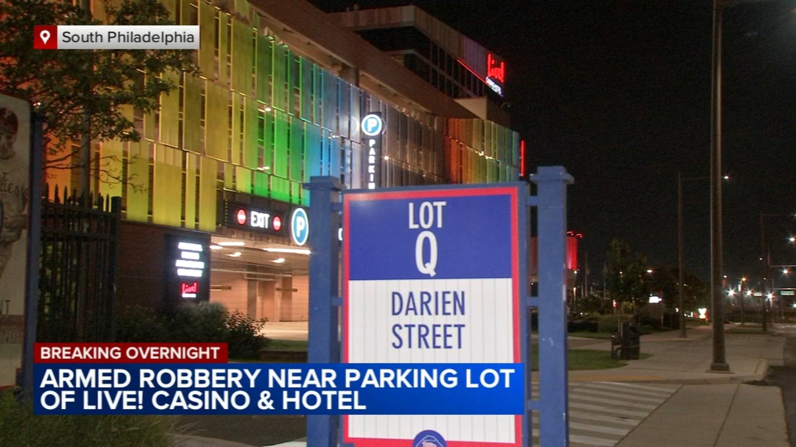 Armed robbery near parking lot of LIVE! Casino & Hotel in South ...