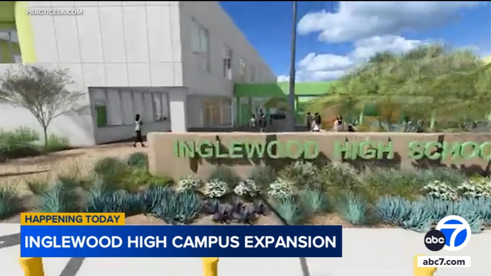 Crews break ground on $240 million campus revamp of Inglewood High ...